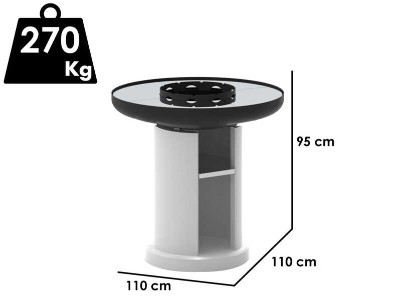 Palazzetti Apollo 110 - Masonry wood and charcoal barbecue , best deal ...