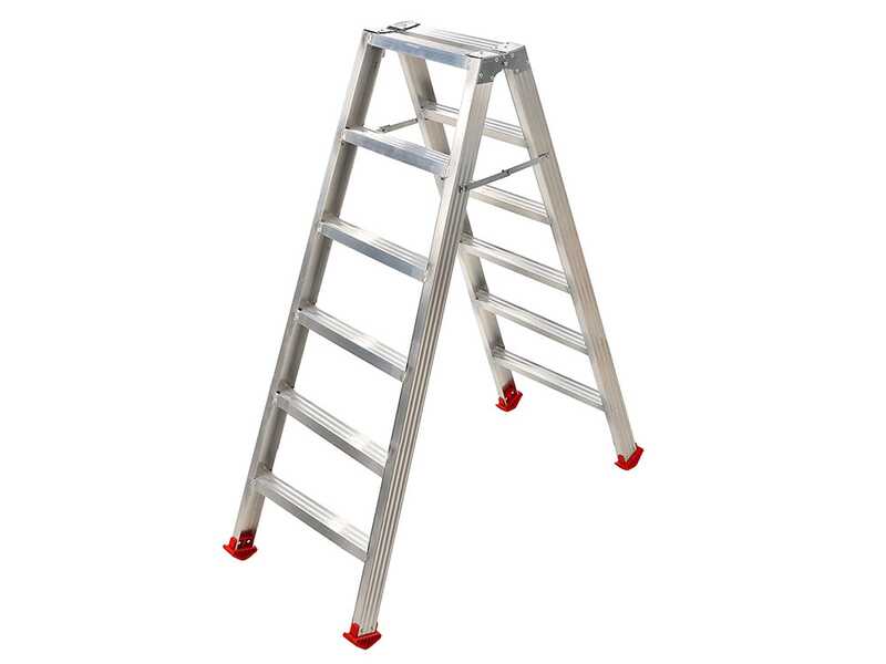 Double aluminium ladder 1031, 2x6 steps , best deal on AgriEuro