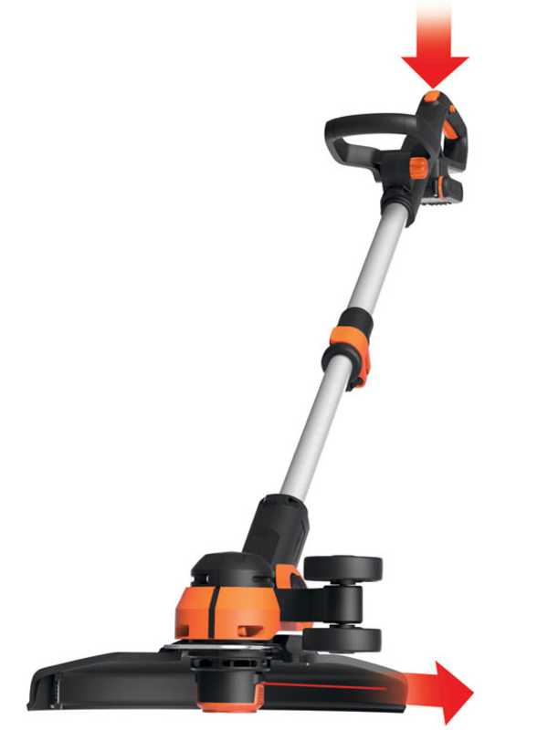Worx WG163E.1 Electric Edge Strimmer 20 V 2Ah Lithium battery powered brush cutter
