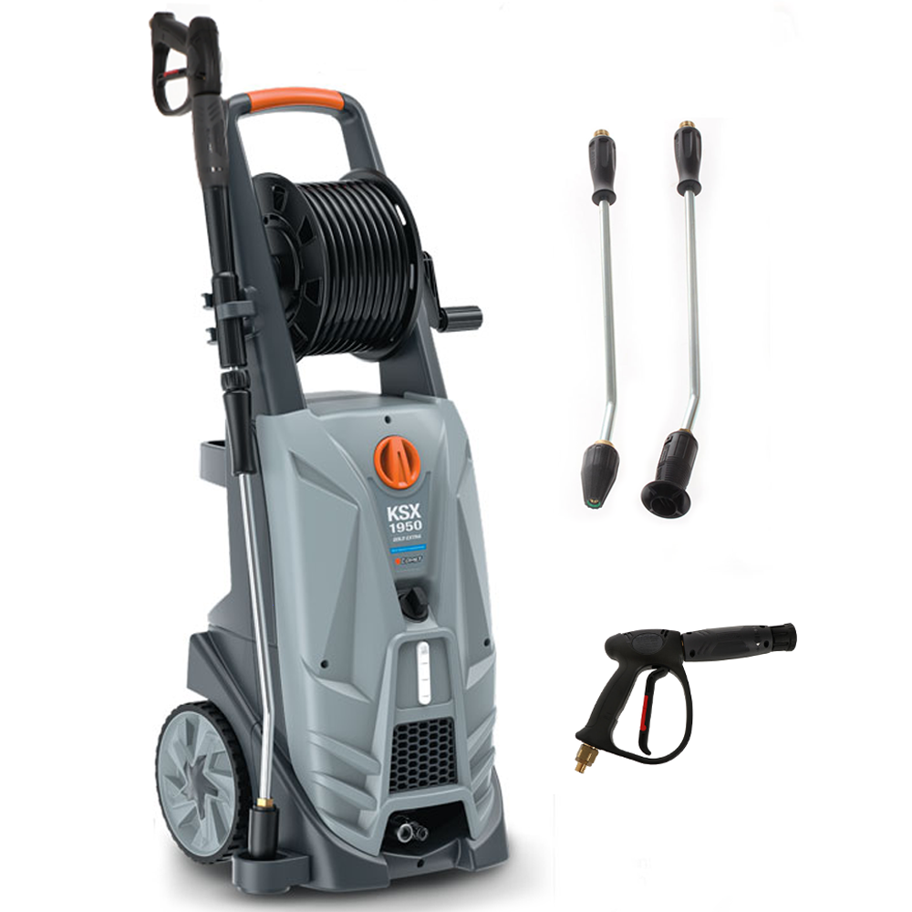 Comet KSX 1950 Gold Plus Pressure Washer - Hose reel - Max 180 bar ...