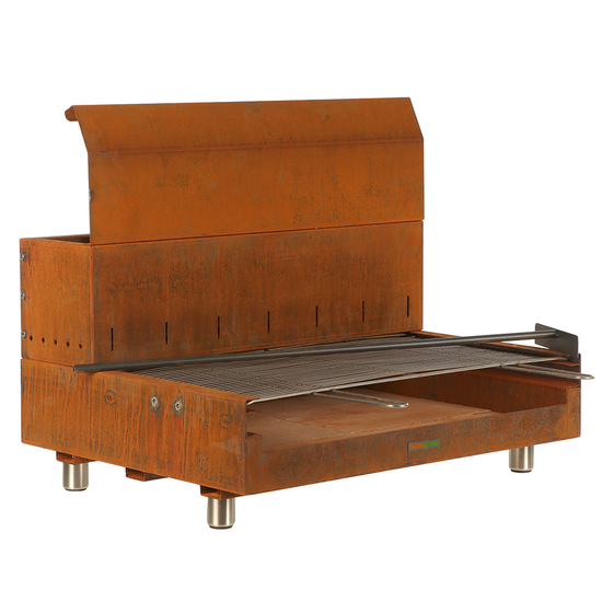 Folpo - Wood-fired Barbecue in Corten Steel , best deal on AgriEuro